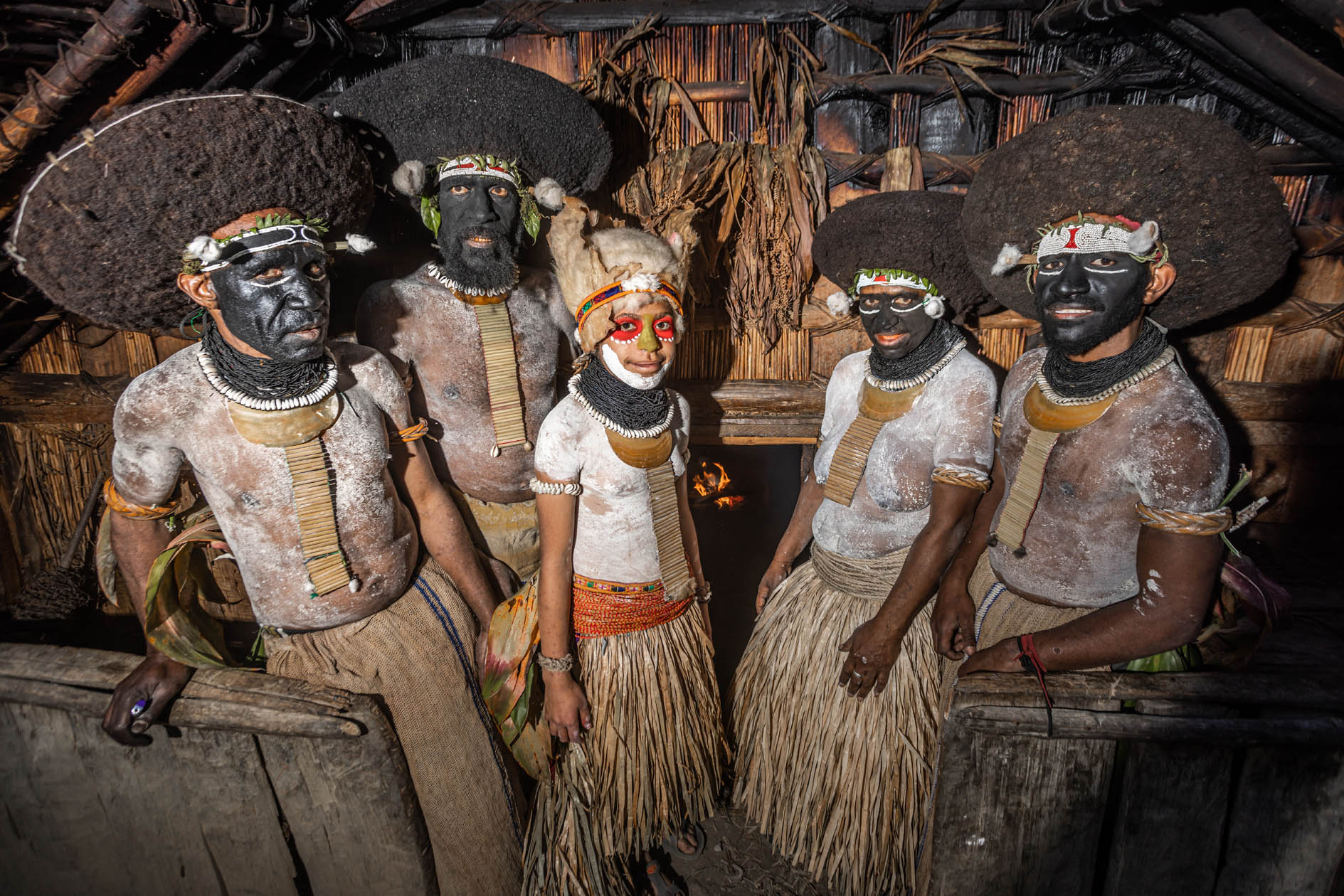 The Black Faced Tribe - tribes of papua new guinea