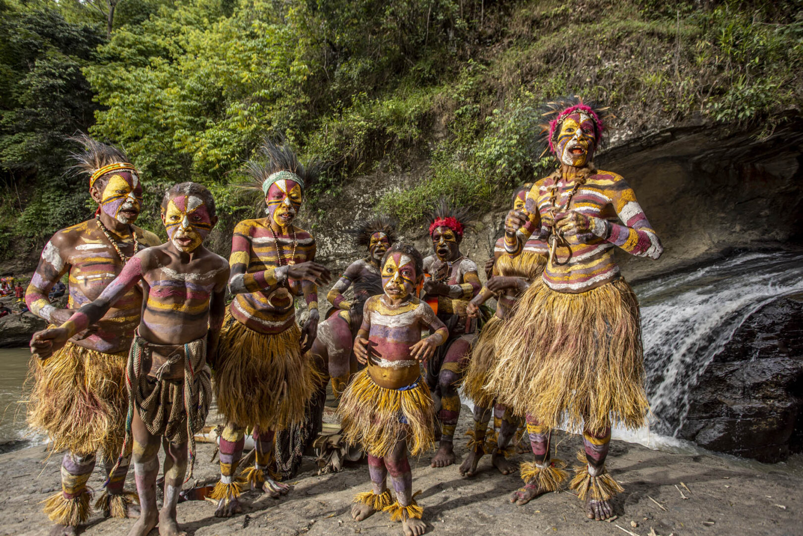 The Wii Towai Waterfall Tribal Eco Lodge - tribes of papua new guinea