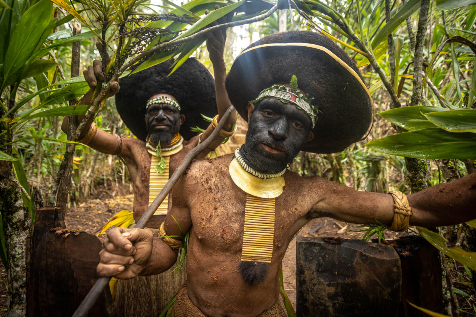 The Black Faced Tribe - tribes of papua new guinea